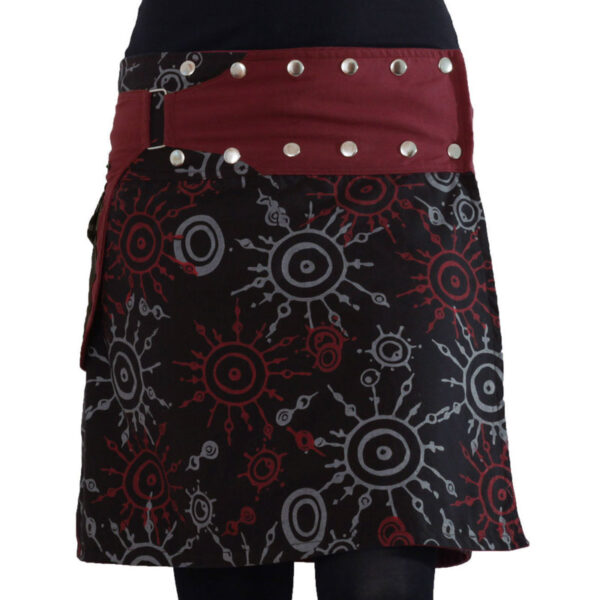 Fair trade sun ray reversible snap wrap skirt - Clothing in Nepal Pvt Ltd