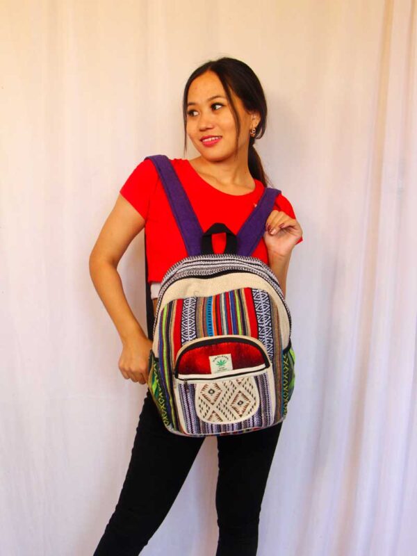 Himalayan Handmade Hemp Mini Back Pack Wholesale - Supplier