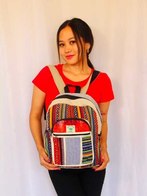 Himalayan Handmade Hemp Mini Back Pack Wholesale - Supplier